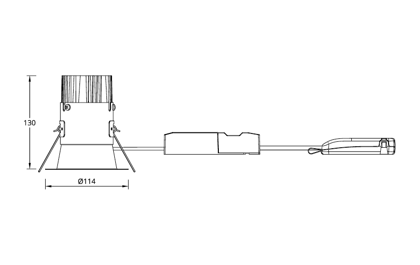 SG Armaturen | Produits | Jupiter Pro Soft Blanc 1730lm 3000K Ra>90 Coupure de phase descendante